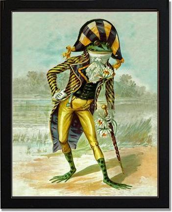 Victorian Print: Mr Frog: Vintage Natural History Wall Art Prints ...