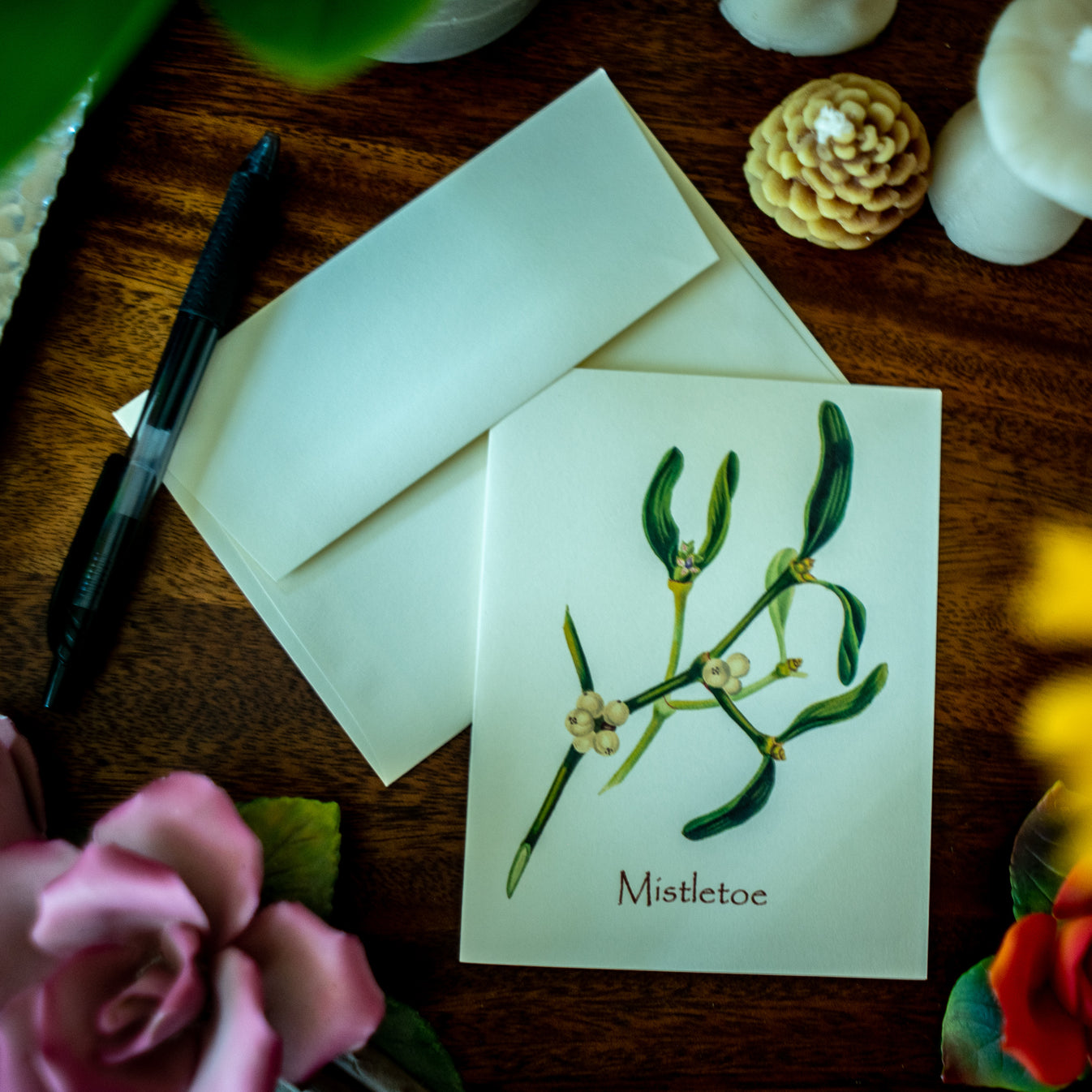 Holiday Tree Notecards - Botanical print notecard set – Charting Nature